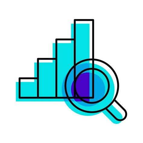 Bar Diagram Data Analytic Research Outline Blue Icon Vector Illustration 23267331 Vector Art At
