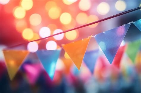 Premium Ai Image Triangular Flags Ai