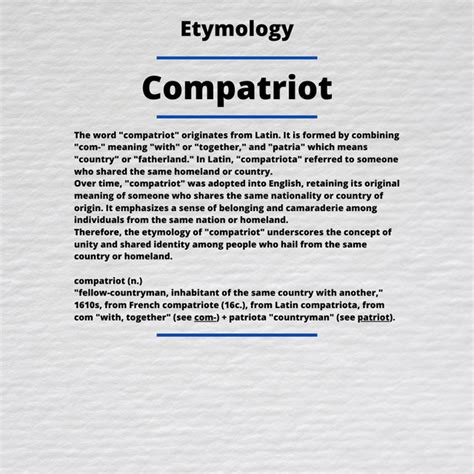 Compatriot Rvocabwordoftheday