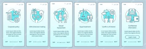 Premium Vector Csr Onboarding Mobile App Page Screen Vector Template Corporate Social