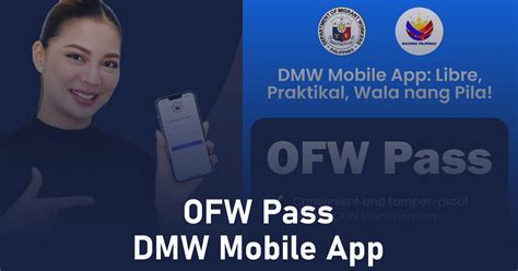 OFW Pass Application QR Code For OFWs DMW Mobile App