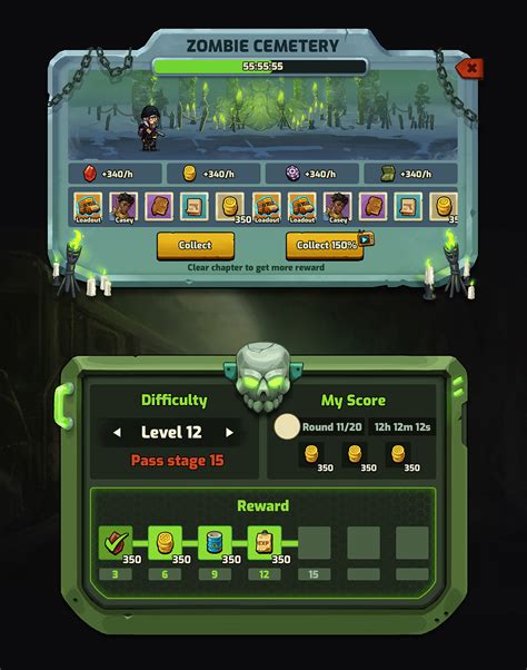 Zombie Warfare The Death Path Ui Behance