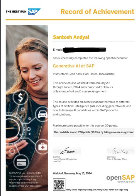 Santosh Andyal On Linkedin Generativeai Sap Learningjourney Thankyou