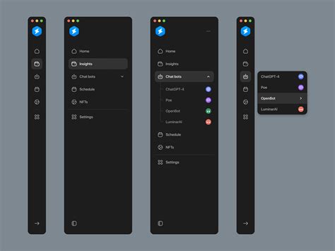Minimal Sidebar® For Botly Ai Dashboard By Tran Mau Tri Tam On Dribbble