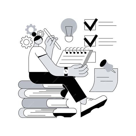 Premium Vector Learning Abstract Concept Vector Illustration