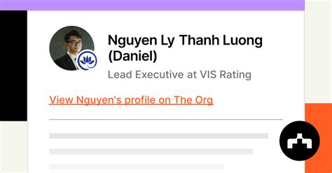 Nguyen Ly Thanh Luong Daniel Lead Executive At Vis Rating The Org