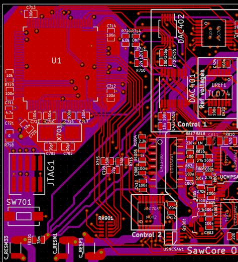 Pcb Design PCB Microcontroller Layout In A Mixed Signal System Electrical Engineering Stack