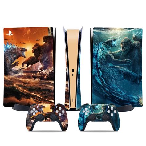 Godzilla Vs Kong Decal Skin For Ps5 Digital Console And 2 Controllers