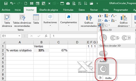 Gráfico Anillo Para Mostrar Avance Excel Foro Un Blog De Excel