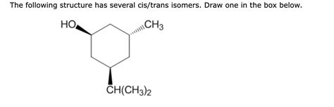 Solved The Following Structure Has Several Cis Trans Chegg