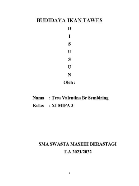 Budidaya Ikan Tawes Pdf