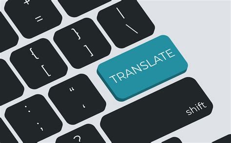 premium vector translate button on keyboard keys vector simple style