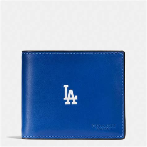Coach 3 In 1 Wallet In Sport Calf Leather With La Dodgers Mlb Team Logo