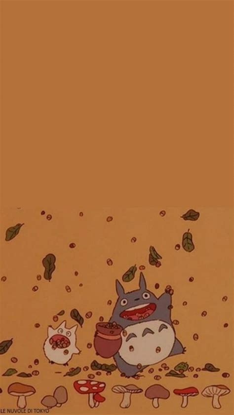 Totoro Fall Wallpaper Cartoon Wallpaper Cute Cartoon Wallpapers