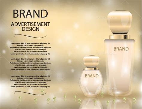 وکتور تصاویر تبلیغاتی شیشه عطر