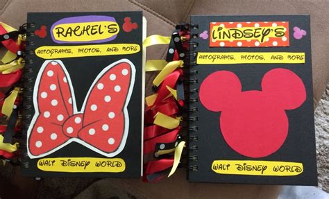 Diy Disney Autograph Book Made These Journals From Sketch Books And