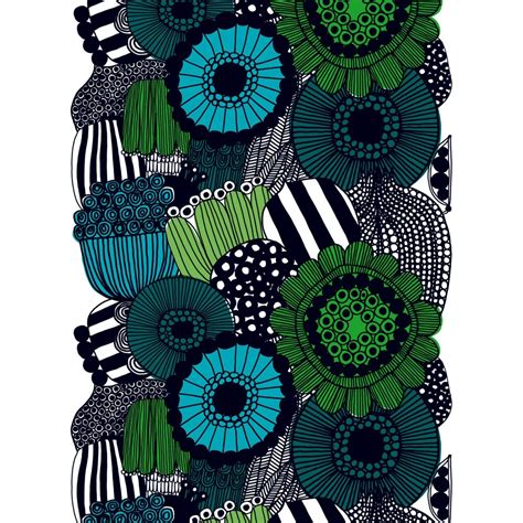 Marimekko Fabric Siirtolapuutarha Green