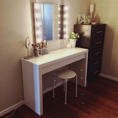 25 Diy Vanity Mirror Ideas With Lights Mab Ikea Vanity Diy Vanity Mirror Diy Vanity