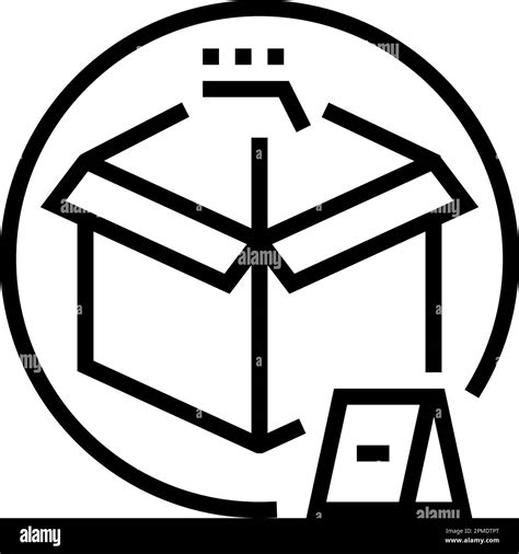 Demonstrative Evidence Crime Line Icon Vector Illustration Stock Vector