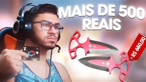 DEPOSITEI DE R 500 00 HOJE NO CSGO NET E GANHEI UMA FACA YouTube