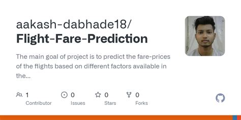github aakash dabhade18 flight fare prediction the main goal of