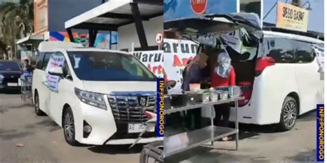 Jualan Nasi Pakai Mobil Alphard Aksi Pedagang Ini Bikin Geger Warga
