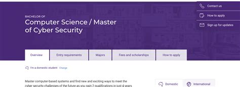 bachelor of computer science cyber security genius armoury
