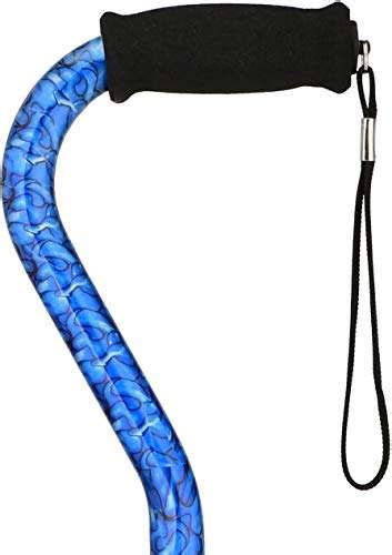 Nova Offset Cane Extra Tall Heavy Duty Blue Waves All Med Plus Since Free Shipping