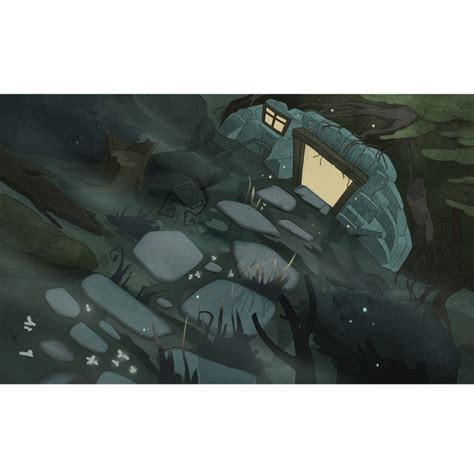 Иллюстрация Хижина Хапуна в стиле книжная графика компьютерная