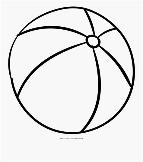 Printable Beach Ball Coloring Page