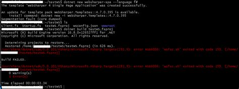Error Msb6006 Wsfscsh Exited With Code 150 · Issue 1122 · Dotnet