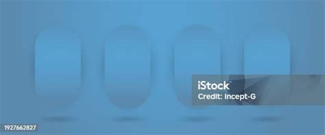 Set Of 4 Blue Abstract Polygons Shapes Backdrop For Cosmetic Product Collection Of 4 Geometric