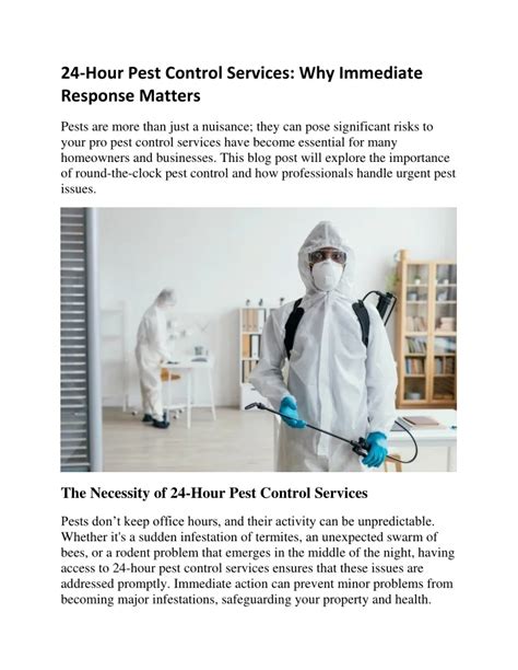 Ppt 24 Hour Pest Control Services Powerpoint Presentation Free