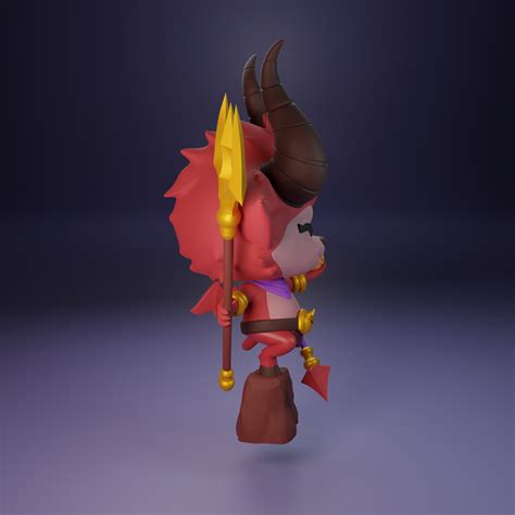 Archivo Stl Little Devil Teemo De League Of Legends 😈・modelo Para