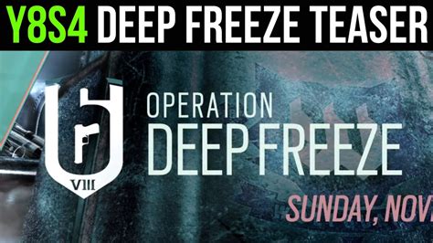 Y8S4 Operation Deep Freeze OFFICIAL TEASER Rainbow Six Siege YouTube