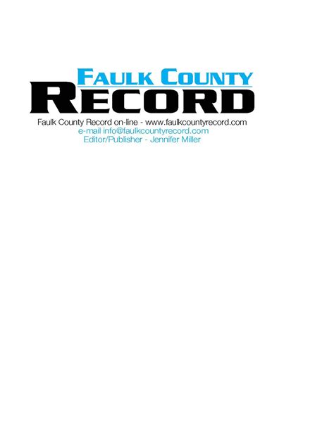 Faulk County Record Faulkton Sd