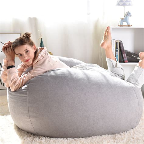 Bean Bag Sofa Cover Without Filler Lounger Sofa Cover Lazy Seat