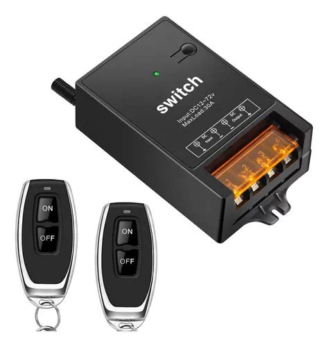 Interruptor De Control Remoto De 12 V Con Relé De 30 A 72 V Mercadolibre