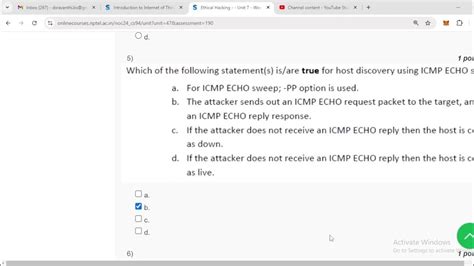 ethical hacking week 4 nptel assignment solutions 2024 youtube