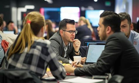 Dynamic Networking Professional Feature Premium Ai Generated Image