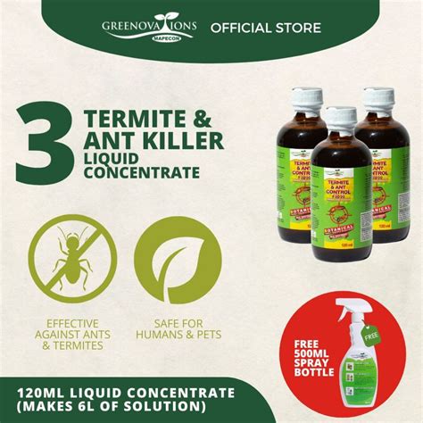 Mapecon Greenovations Termite And Ant Killer Liquid Concentrate Bundle Of
