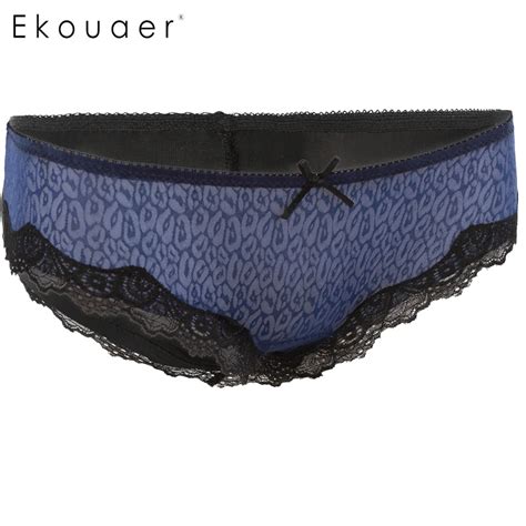 Ekouaer Women Sexy Panties Ladies Underwear Lace Knickers Female