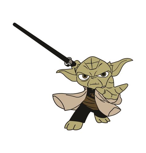 Yoda Cartoon Design Shop By Aquadigitizing