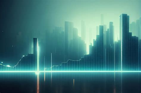 Premium Photo 3d Illustration Of Financial Stock Market Graph Market