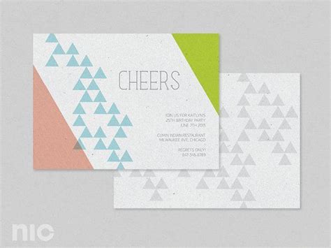 Triangle Party Invitation