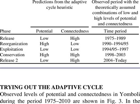 Generalized Levels Of Potential And Connectedness In The Four Phases Of