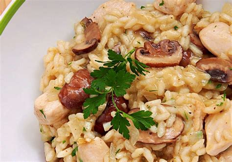 Risotto Z Kurczakiem I Br Zowymi Pieczarkami Doradcasmaku Pl