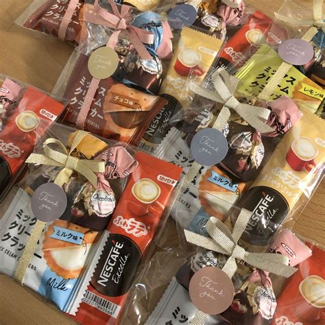 プチギフト 1 お配り お菓子 結婚式 退職 4個入8セット メルカリ