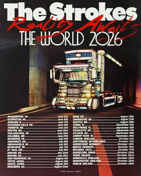 The Strokes Reality Awaits 2026 World Tour How To Get Tickets Today