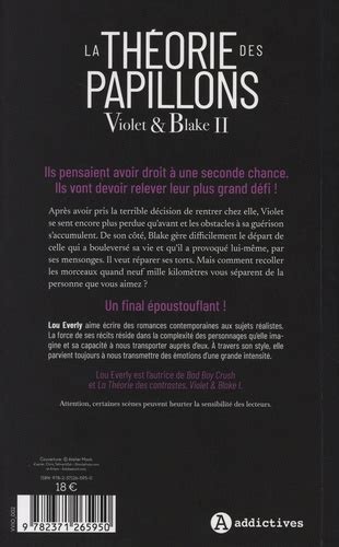 Violet And Blake Tome 2 La Théorie Des Papillons De Lou Everly Grand